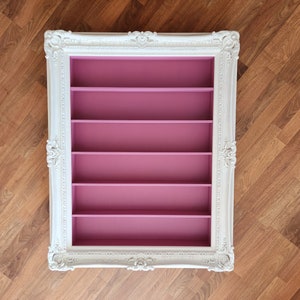 30x40 Baroque Wall Nail Polish Hanging Frame Display With Shelves ...