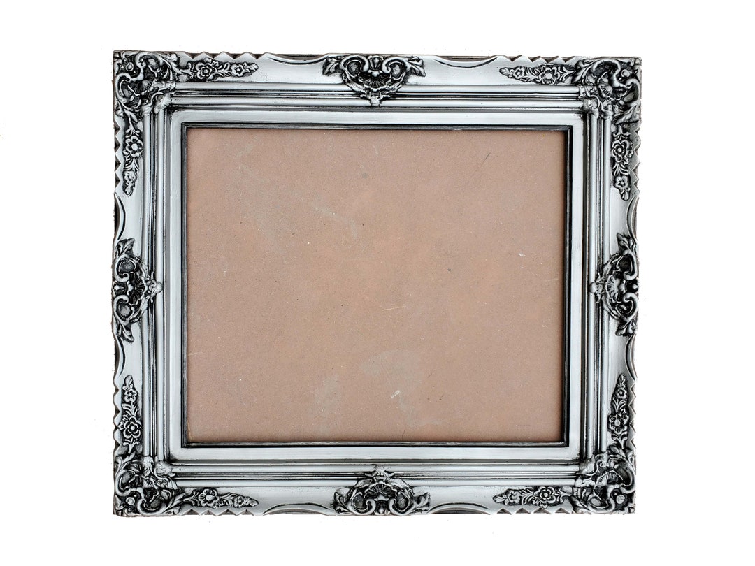 20x24 Vintage Silver Picture Frame: Handmade Ornate Colonial Wall Decor - Etsy