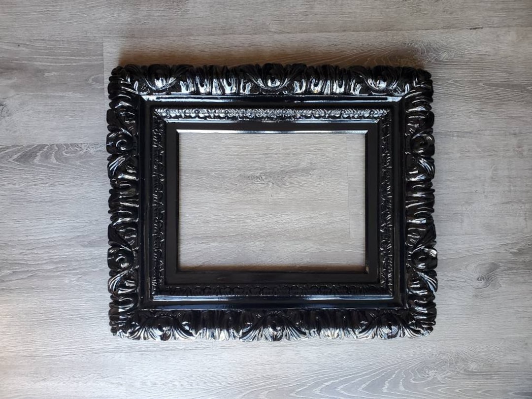 Black Frames, Ornate Wall Baroque Frame for Canvas, Print, Photography ...