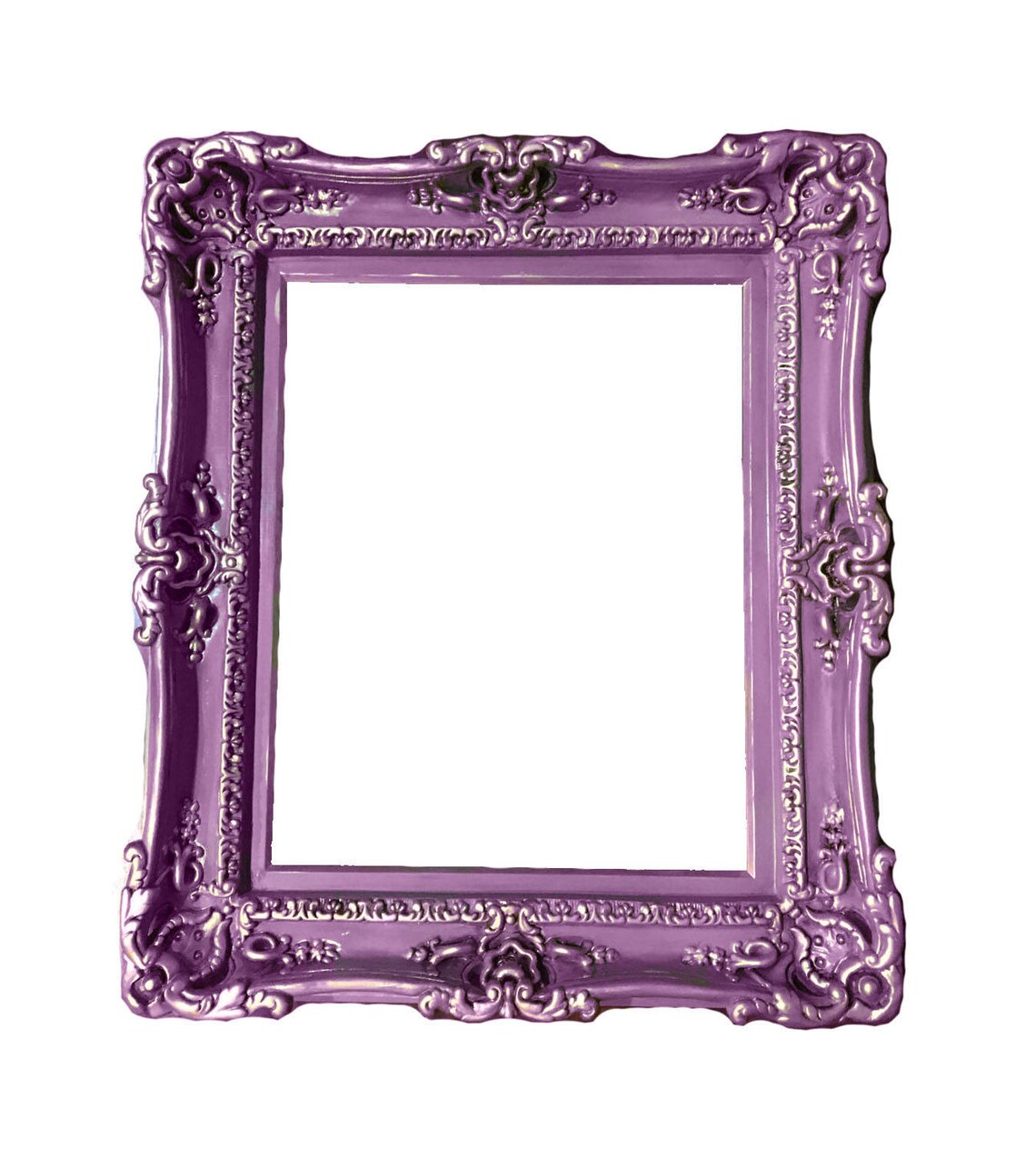 20x24 Vintage Purple Picture Frame: Handmade Cottage Chic Baroque Photo ...