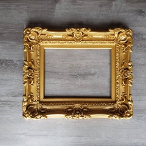 12x16 Ornate Matte Gold Frame French Style Frames Decorative - Etsy