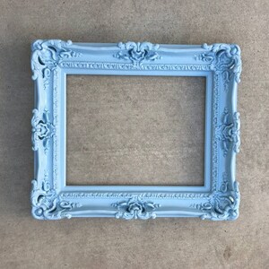 20x24 Baby Blue Frame, Baroque Colonial Fancy Frame, Artwork, Painting ...
