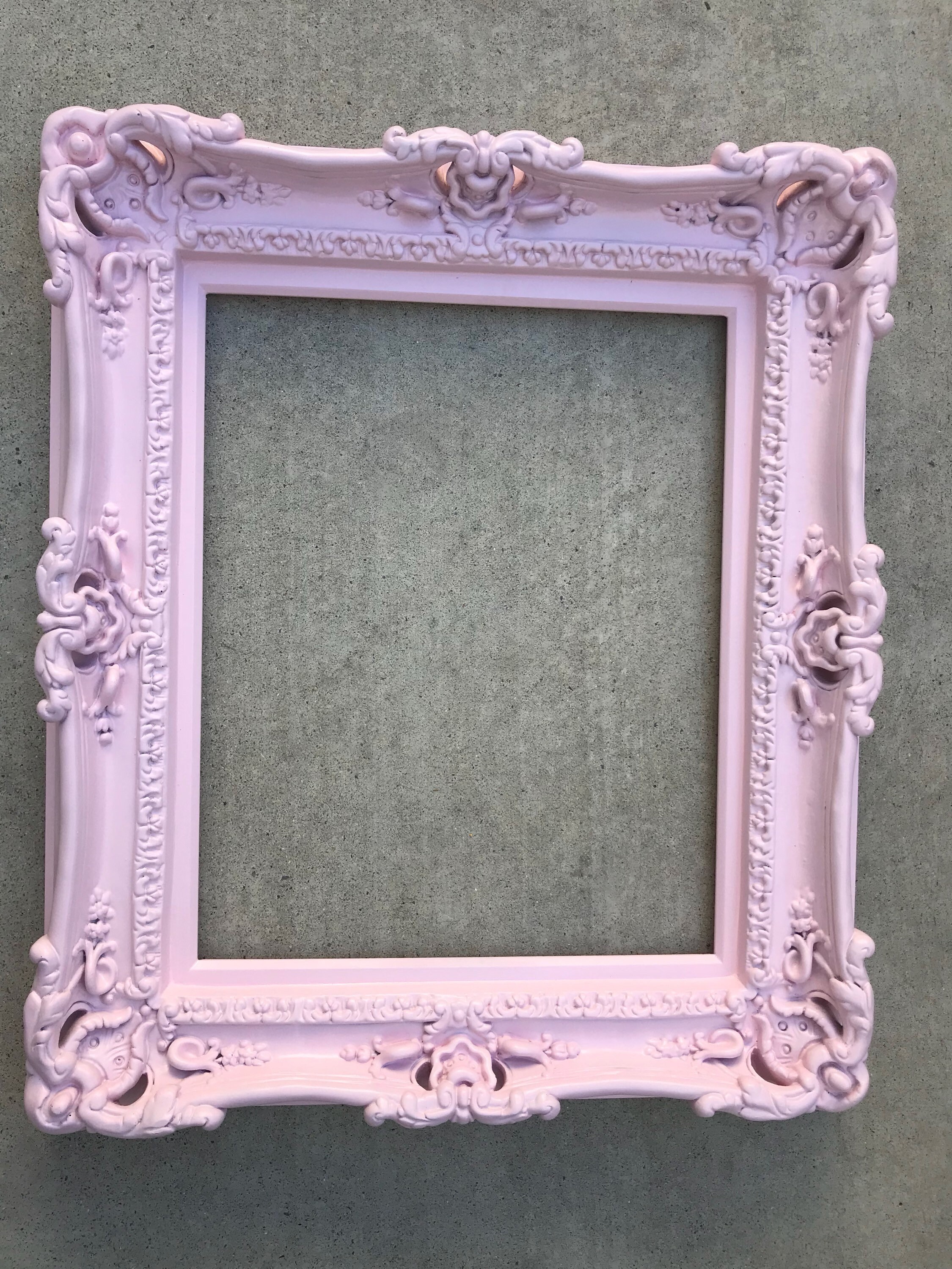 16x20 Baby Pink Picture Frame Baroque Mirror Shabby Chic | Etsy