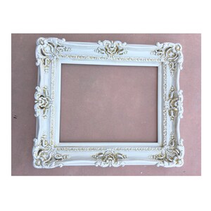12x16 Wedding White Picture Frame, Cottage Chic Wall Ornate Photo Frame ...