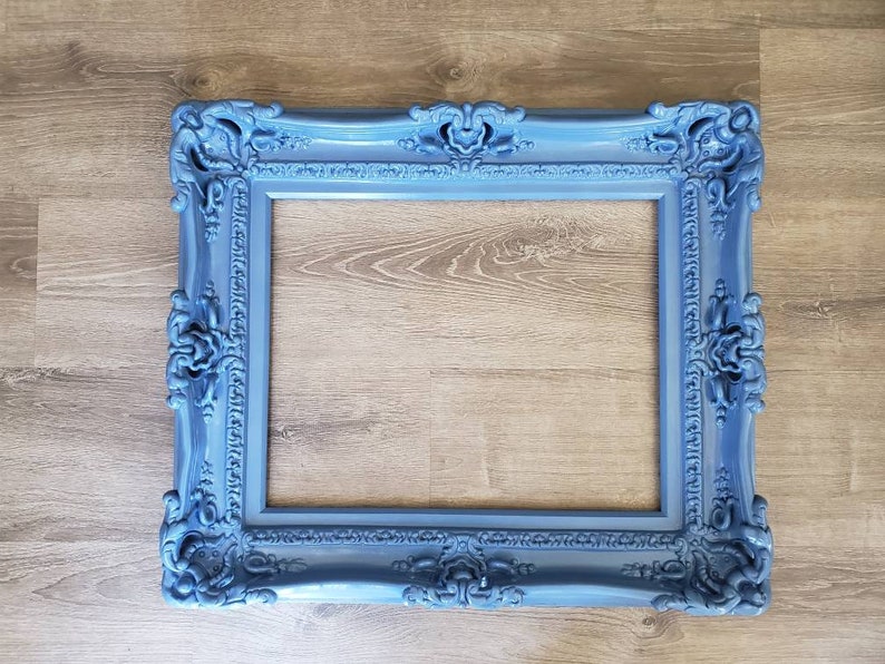 16x20 Blue Picture Frame Baroque Frame for Canvas or Art - Etsy