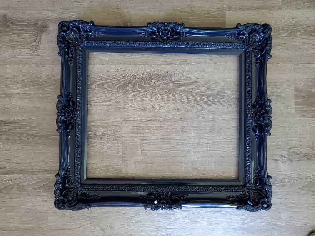 20x24 Midnight Blue Baroque Picture Frame Frame for Art Paint | Etsy