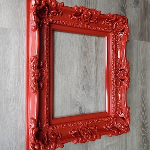 Handmade Dark Red Ornate Picture Frame: Baroque French Chic, 12x16 - Etsy