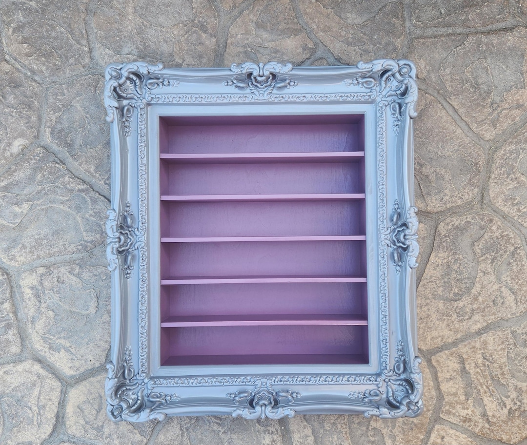 20x24 Baroque Display, Ornate Wall Nail Polish Self, Hanging Frame ...