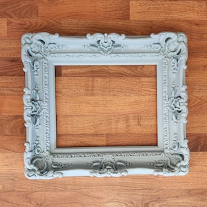 Handmade Pale Blue Baroque Picture Frame 12x16: Ornate Shabby Chic ...