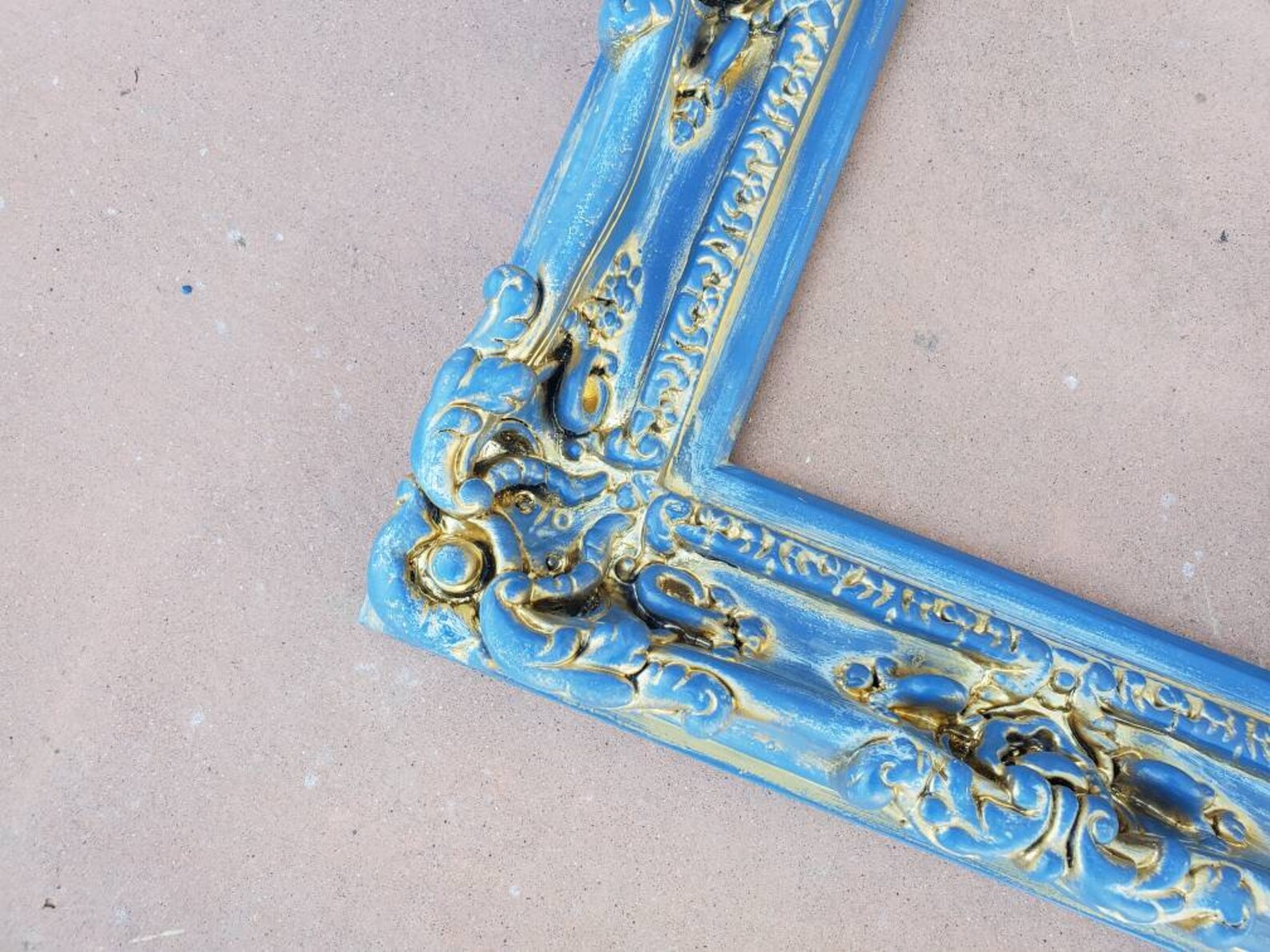 8x10 Shabby Chic Kids Blue Picture Frame Baroque Art Wall | Etsy