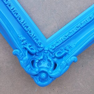 20x24 Blue Baroque Frame, Paint Frame, Art Frame, Picture Frame, Ornate ...