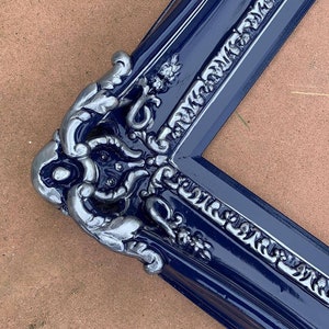 20x24 Navy Blue Baroque Picture Frame, Fancy Frame, Colonial Frame, Art ...