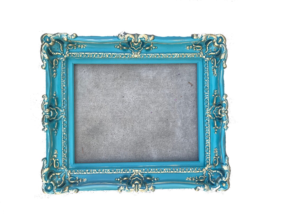 16x20 Turquoise Picture Frame: Baroque Ornate Photo Frame - Etsy