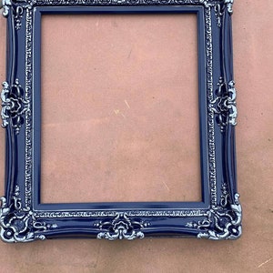 20x24 Navy Blue Baroque Picture Frame, Fancy Frame, Colonial Frame, Art ...