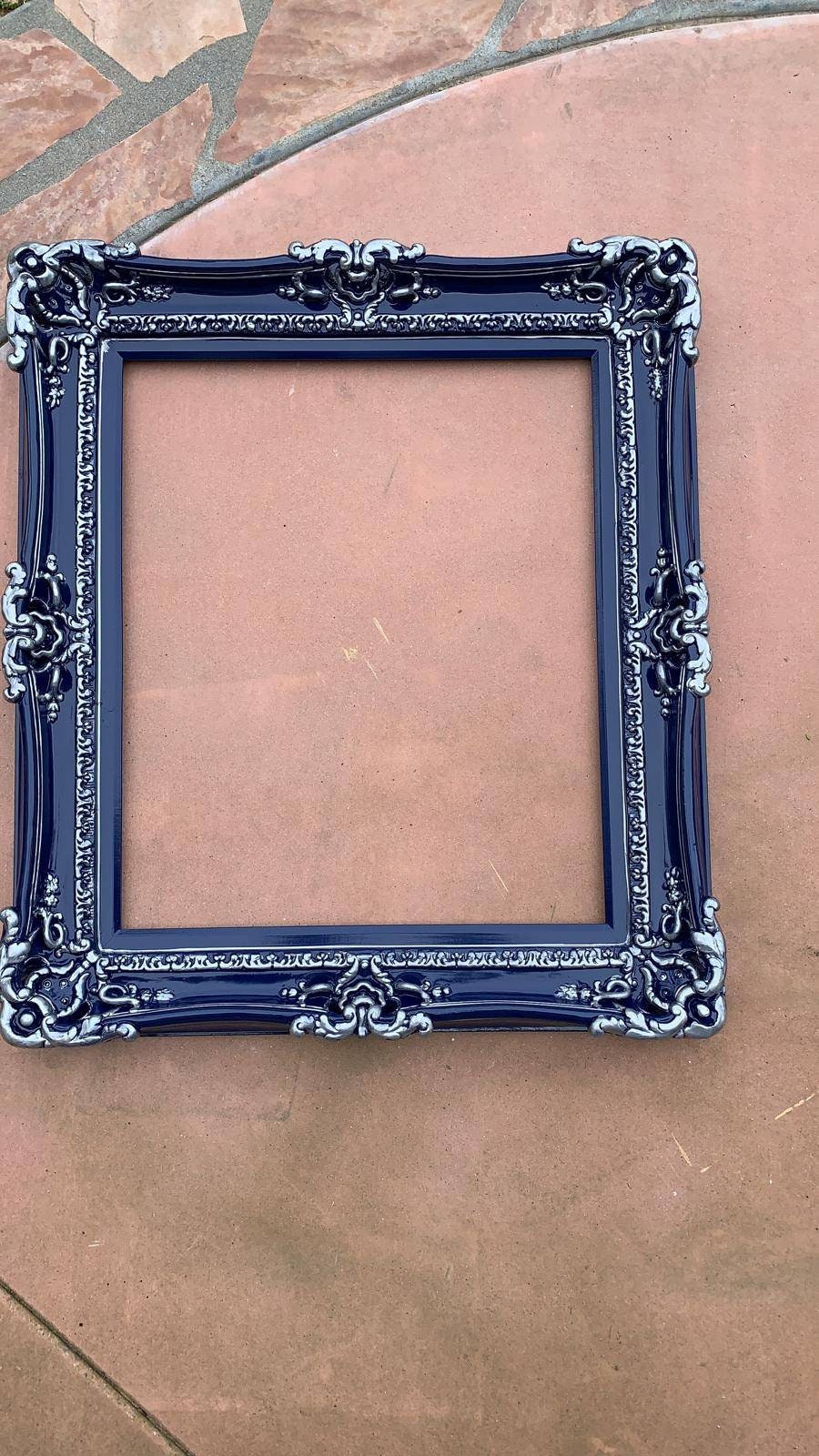 20x24 Navy Blue Baroque Picture Frame Frame for Art Paint on | Etsy