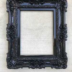 12x16 Black Frame, Artwork, Elegant Picture Frame, Baroque Frame ...