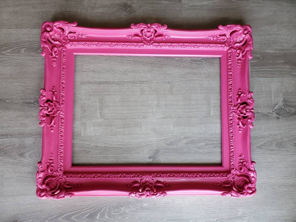 16x20 Diva Pink Ornate Picture Frame Wall Baroque Frame for | Etsy