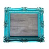 16x20 Blue Picture Frame, Baroque Photo Frame, Ornate Mirror, Modern ...