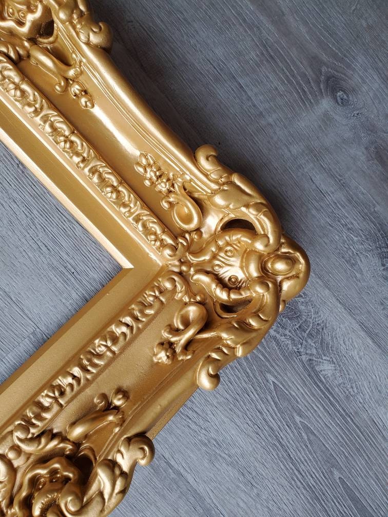 12x16 Ornate Matte Gold Frame French Style Frames Decorative | Etsy