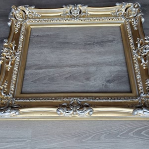 12x16 Gold Chic Frame, Baroque Frame, Victorian Picture Frame, Wedding ...