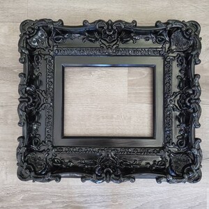 8x10 Black Frame, Baroque Wall Picture Frame, Art Frames, Cottage Chic ...