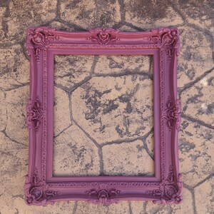 16x20 Plum Ornate Picture Frame, Baroque Frame, Girls Artwork Design ...