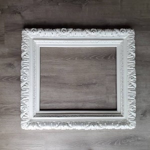 Large Picture Frame, White Frames, Shabby Chic Frame, Ornate Wall ...