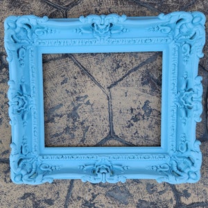 Baby Blue Baroque Picture Frame: 11x14 Cottage Decor - Etsy