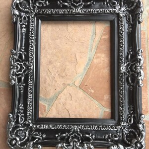 Black Baroque Picture Frame, Ornate Wall Photograph (12x16) - Etsy