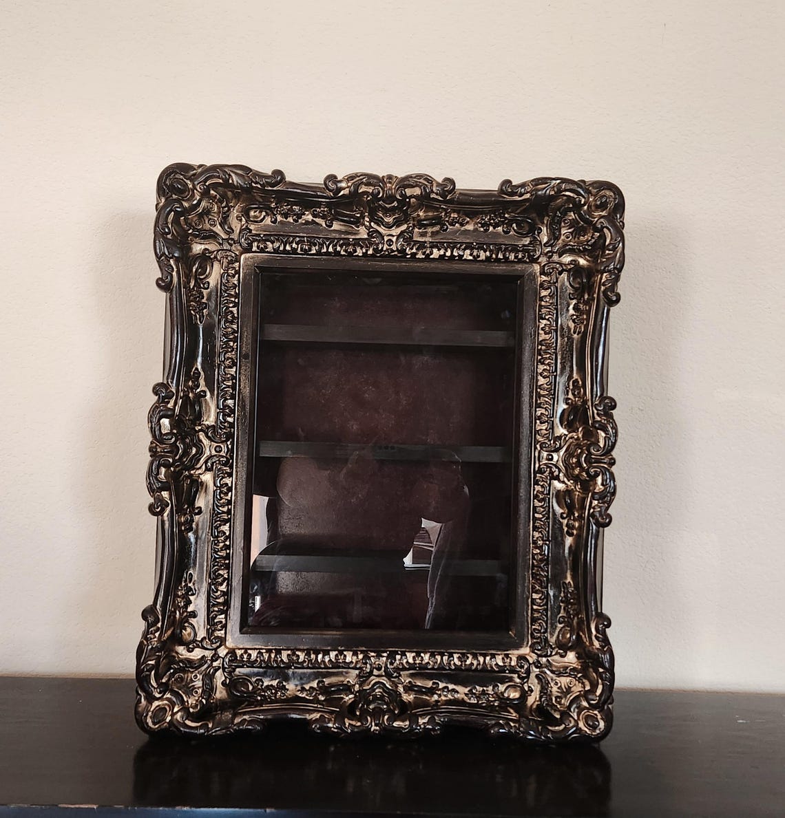 Baroque Wall Mahogany Frame Shadow Box: Essential Oil, Spice, Nail ...