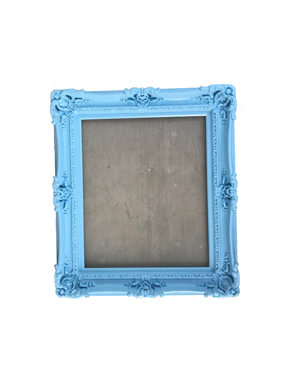 20x24 Baby Blue Frame, Baroque Colonial Fancy Frame, Artwork, Painting ...