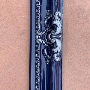 16x20 Navy Blue Picture Frame, Baroque Photo Frame, Shabby Chic Ornate ...