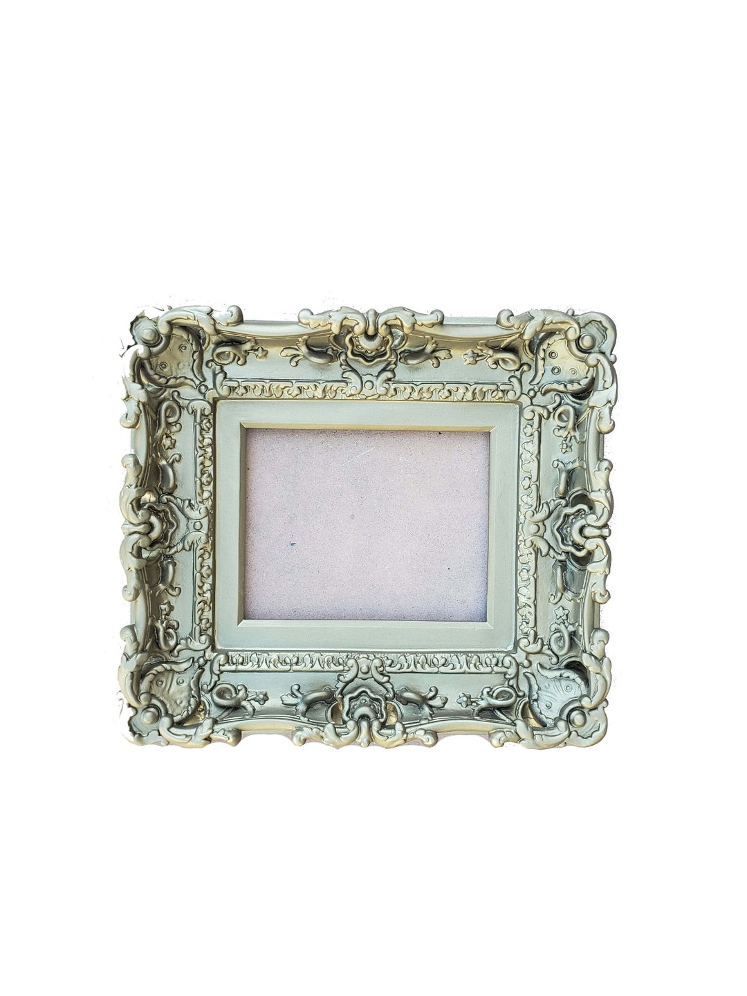 8x10 Ornate Baroque Frame Small Brass Picture Frame Art Wall - Etsy