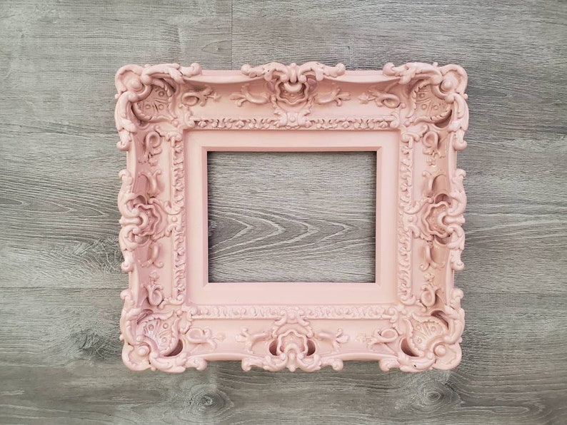 8x10 Pink Picture Frame Baroque Kids Frame Art Wall Frame | Etsy