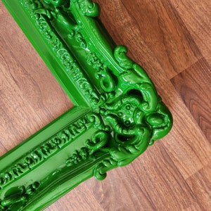 11x14 Ornate Green Frame, Wall Picture Frame, Art Frame, Fancy Photo ...