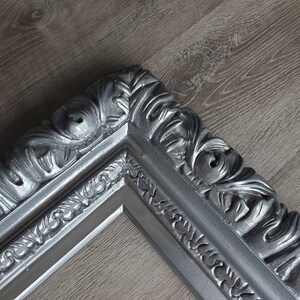 Silver Picture Frame, Ornate Wall Baroque Frame, Frames for Canvas, Art ...