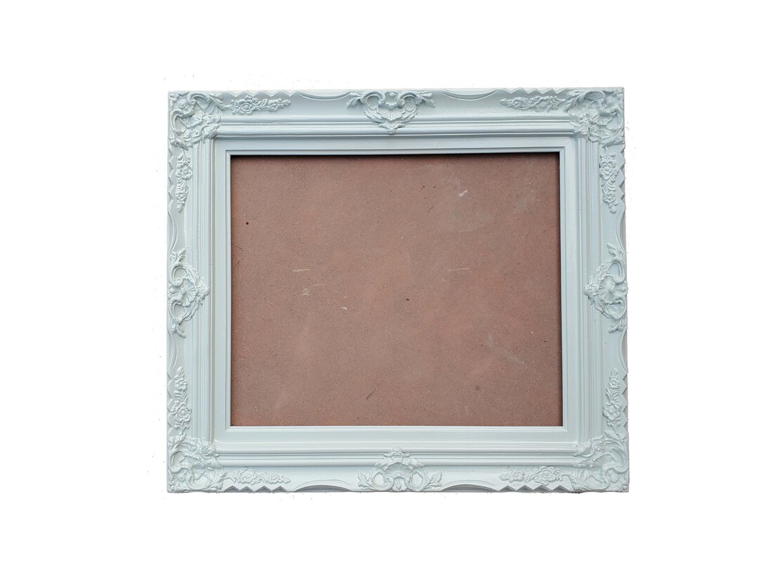 20x24 White Picture Frame, Fancy Traditional Baroque Frame, Art Frame ...