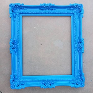 20x24 Blue Baroque Frame, Paint Frame, Art Frame, Picture Frame, Ornate ...