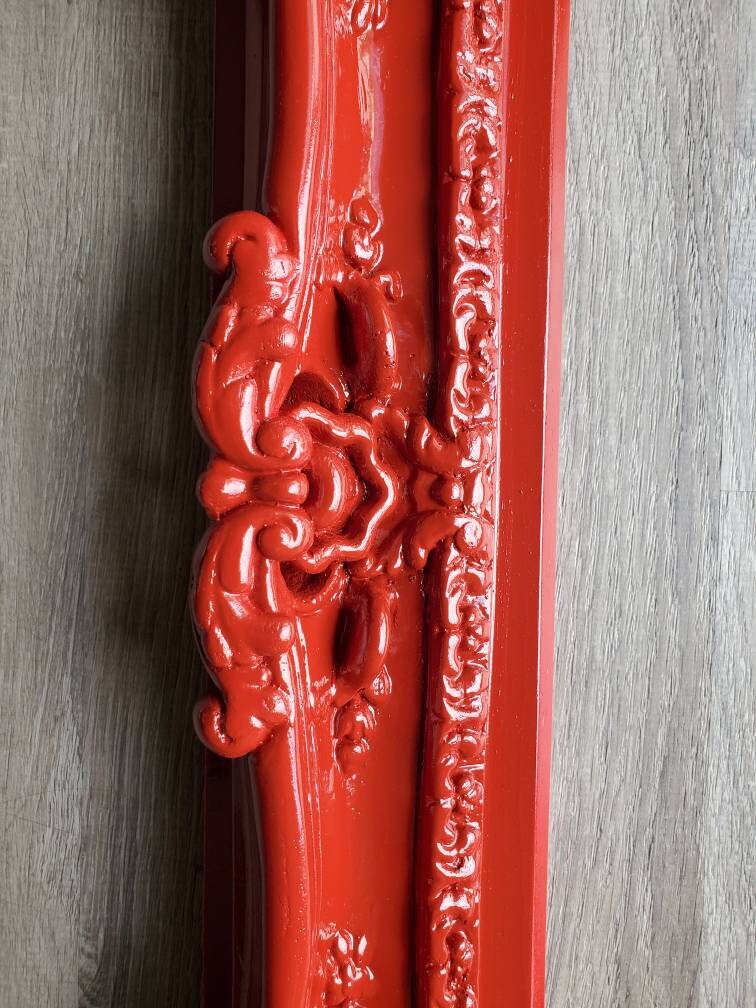 Handmade Dark Red Ornate Picture Frame: Baroque French Chic, 12x16 - Etsy