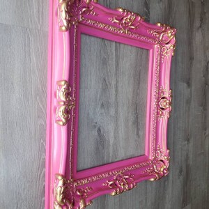16x20 Diva Pink Ornate Picture Frame, Wall Baroque Photo Frame, Art ...