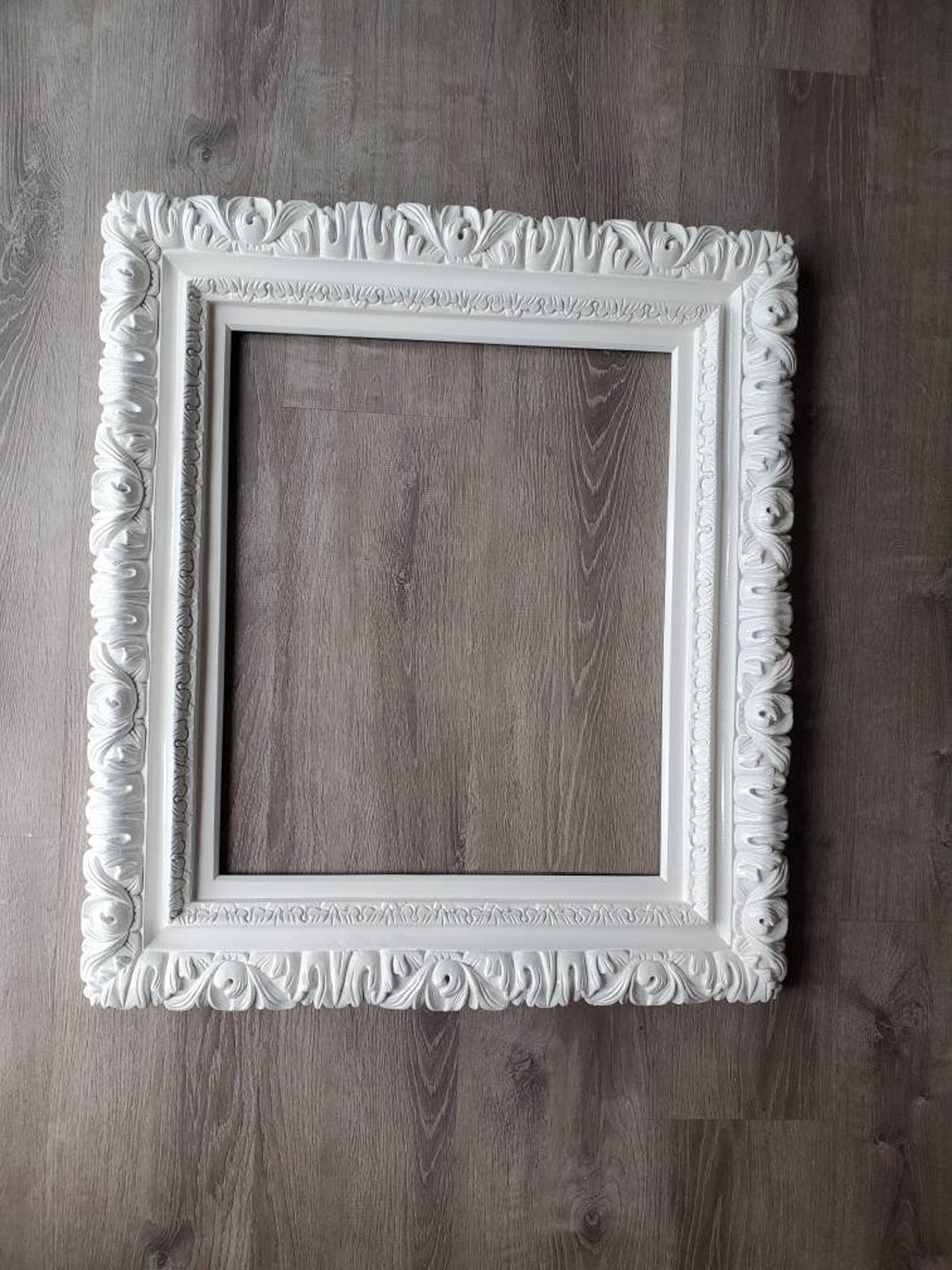 Large Picture Frame White Frames Shabby Chic Frame Ornate - Etsy
