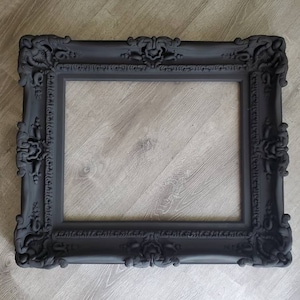 Fancy Matte Black Baroque Picture Frame 12x16 - Etsy