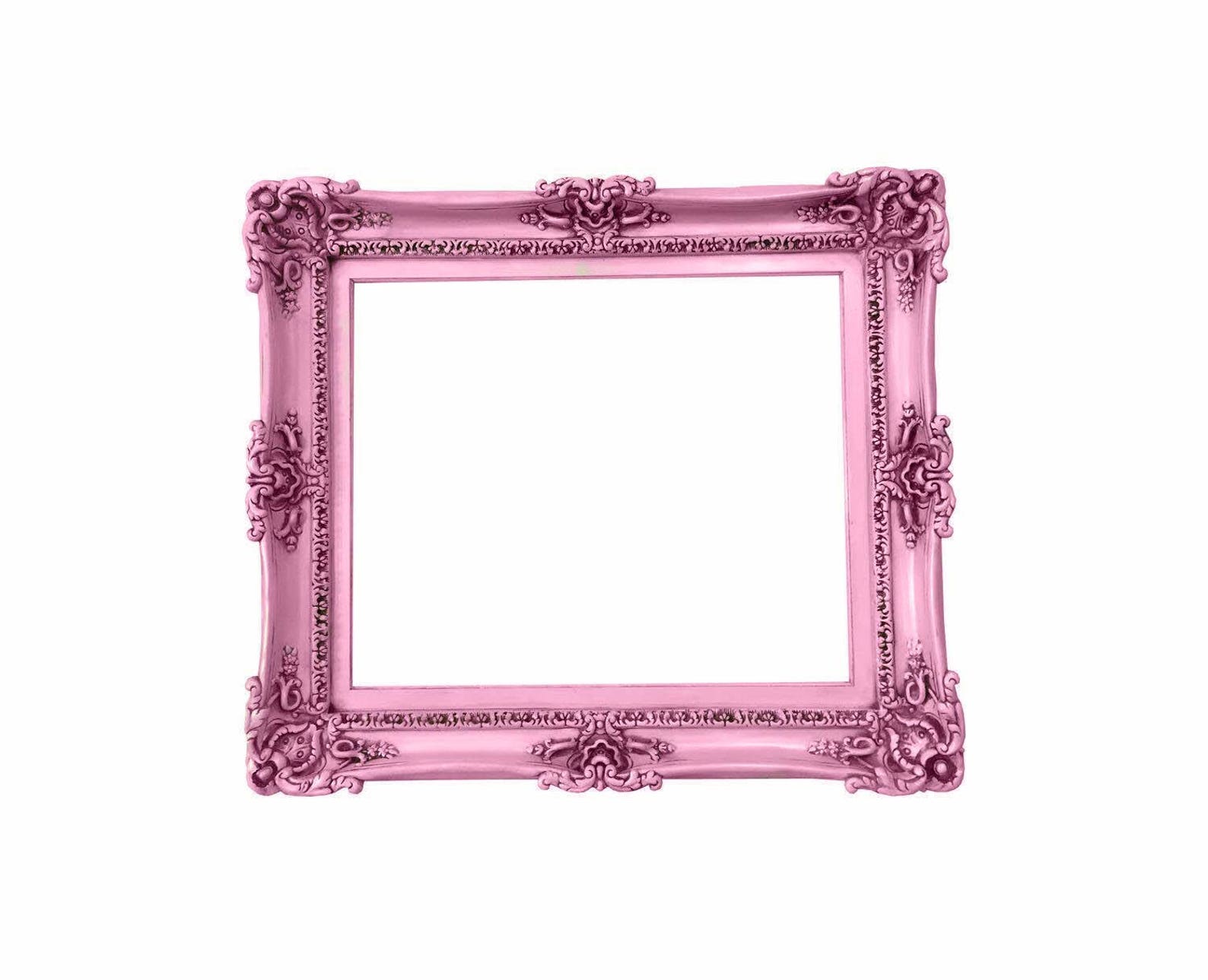 16x20 Bubble Gum Pink Ornate Picture Frame: Shabby Chic Wall Decor - Etsy