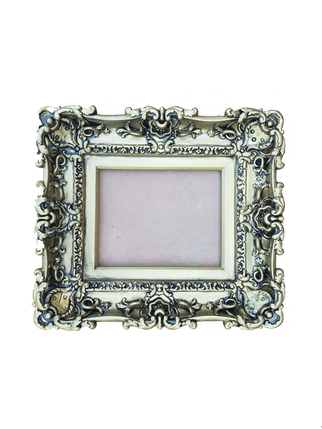 8.5x11 Vintage Gold Frame, Baroque Frame, Ornate Traditional Wall Frame ...
