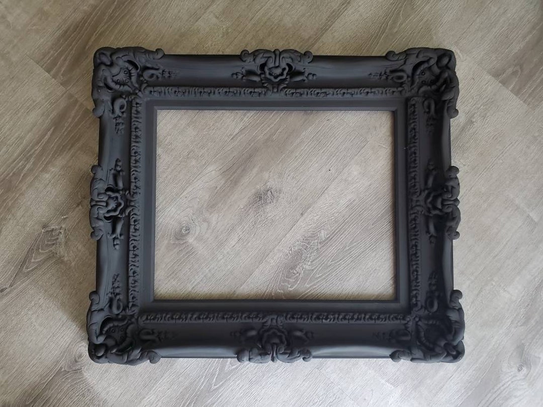 20x24 Matte Black Frames, Ornate Frame, Gothic Wall Frame, Baroque ...