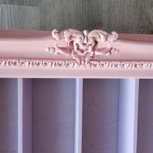 20x24 Pink Ornate Hanging Frame Display With Shelves, Nail Polish ...