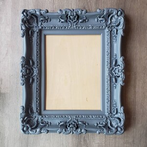 16x20 Original Picture Frame, Charcoal Blue Frame, Ornate Frame ...