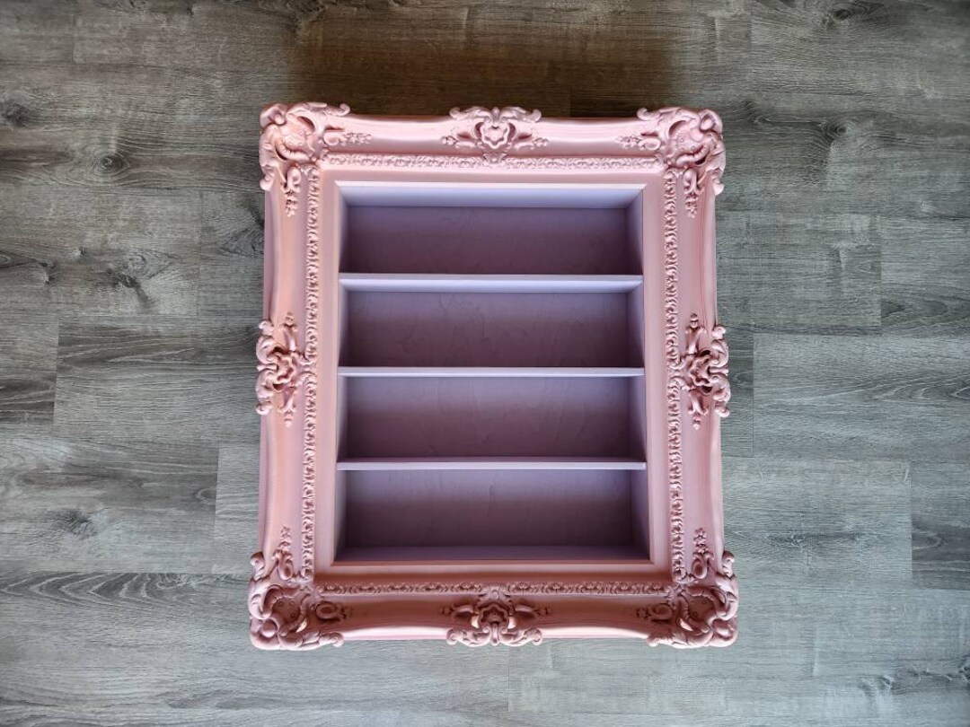 20x24 Pink Ornate Hanging Frame Display With Shelves, Nail Polish ...