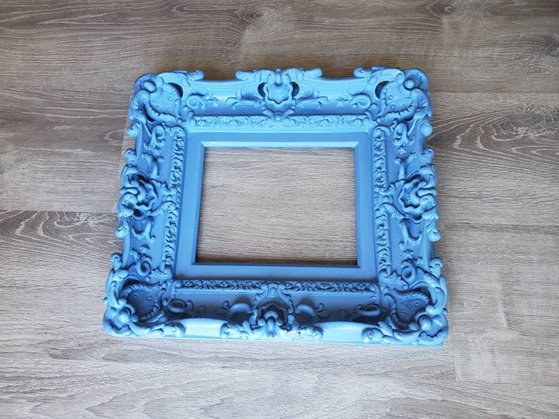 8x10 Shabby Kids Blue Picture Frame Baroque Frame Art Wall | Etsy