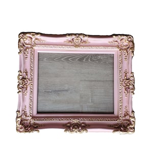 16x20 Baby Pink Picture Fame, Shabby Chic Ornate Wall Mirror, Baroque ...